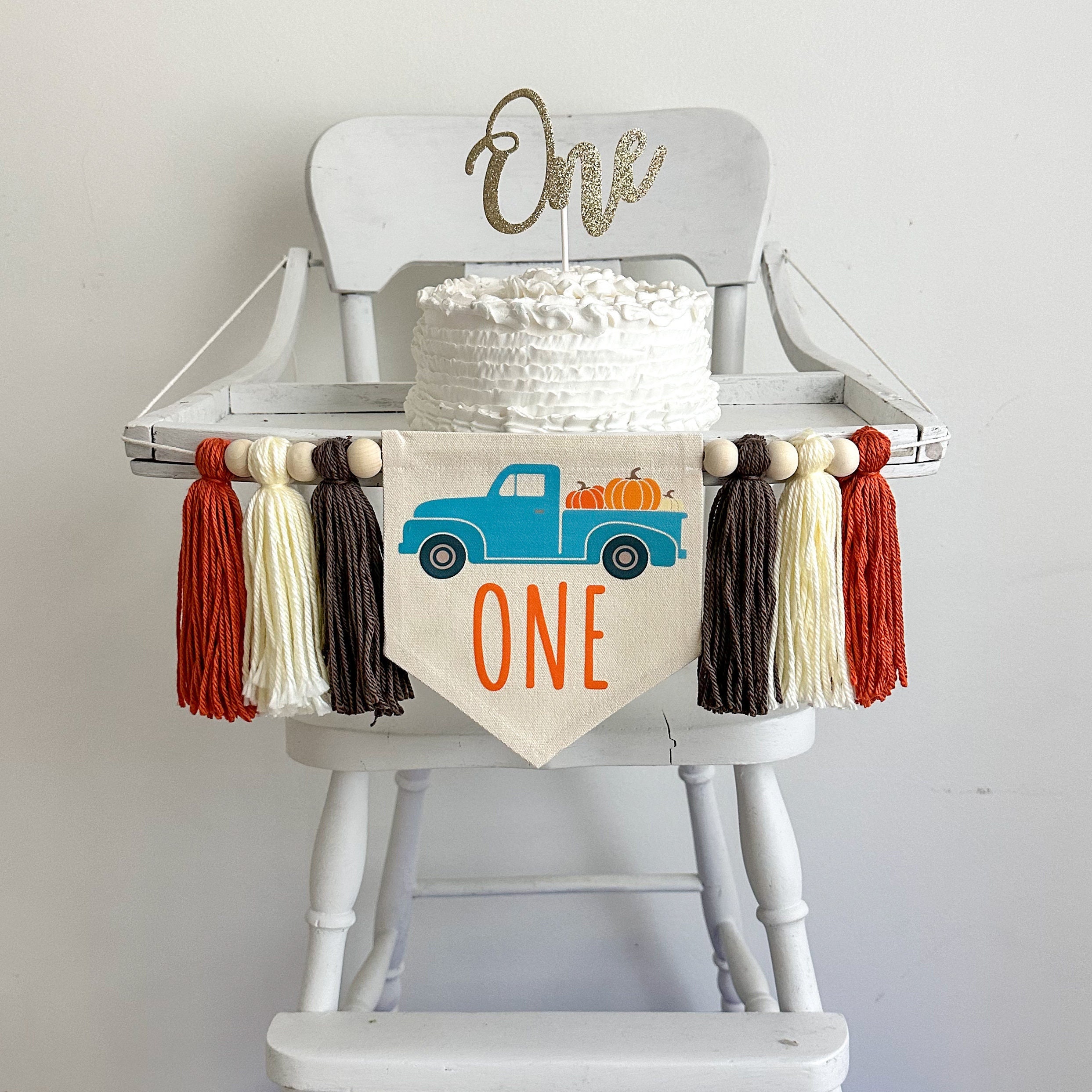 Fall 1st Birthday Party Decorations, Pumpkin Truck First Birthday ...