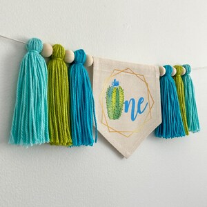 Cactus 1st Birthday Banner, Fiesta Birthday Party Decorations ...