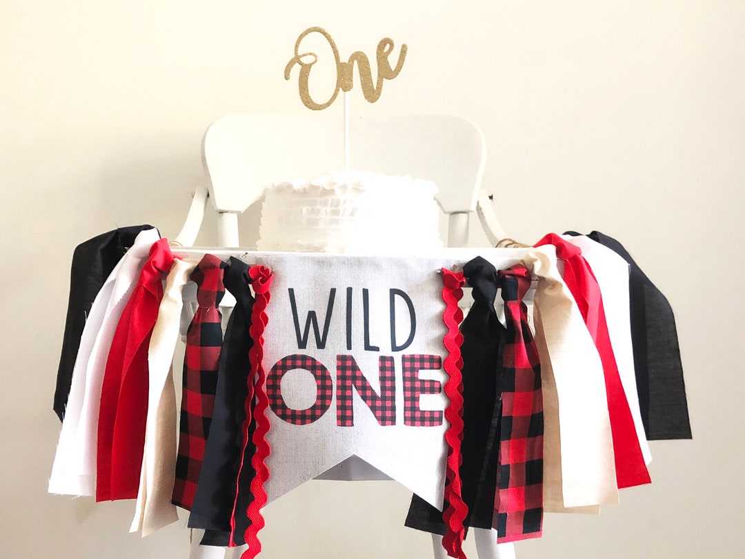 FINAL SALE Wild One Plaid Banner, First Birthday Party, Wild One Party ...