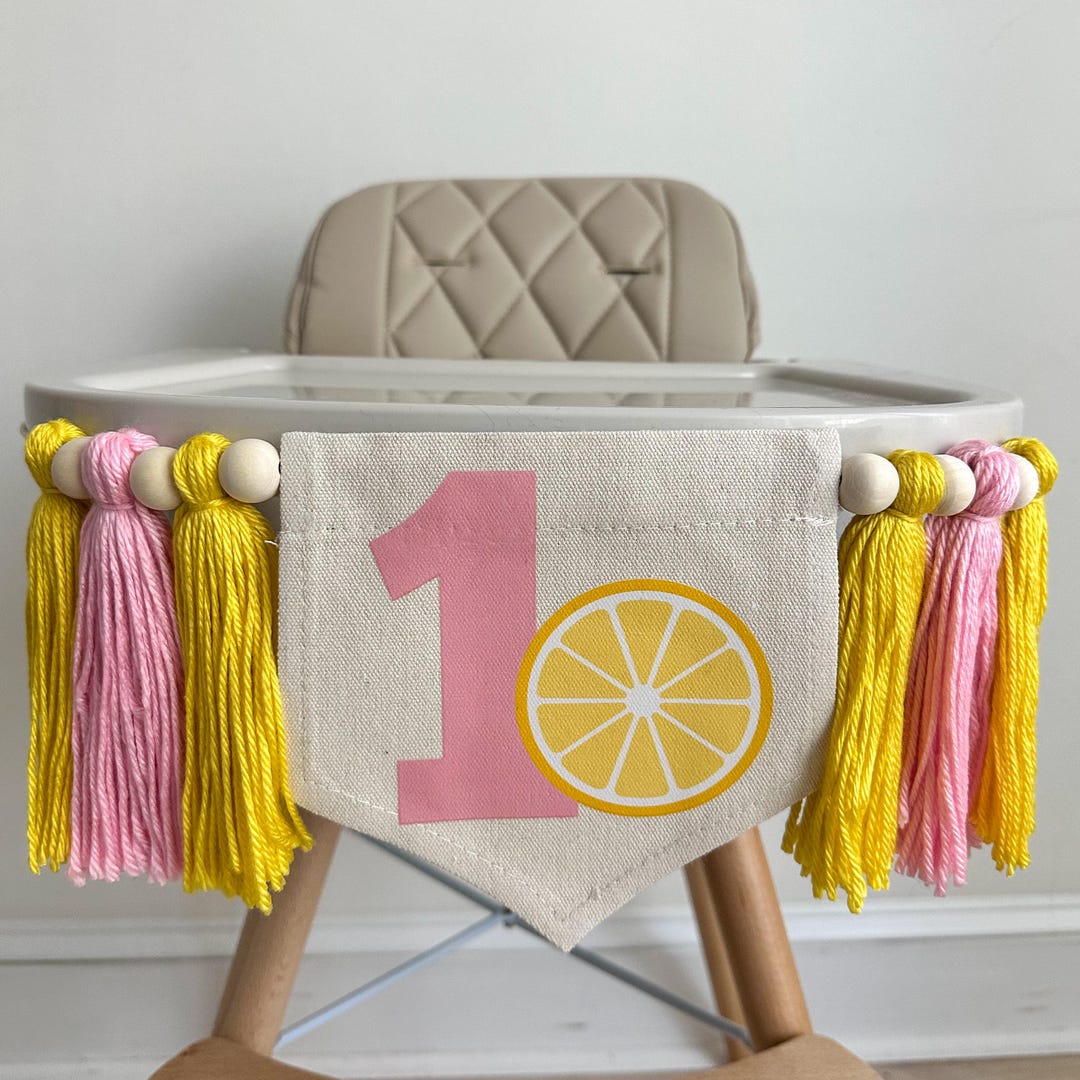 Lemon 1st Birthday Party Decorations, Pink Lemonade First Birthday High ...
