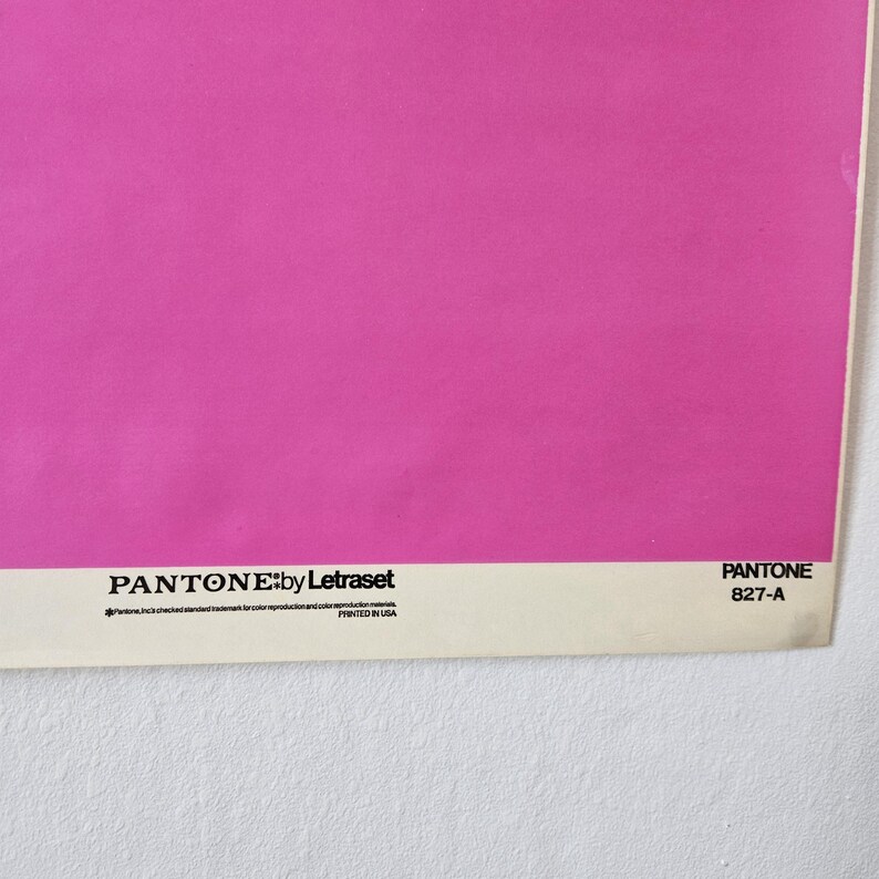 Pantone Vintage/pantone Coloured Paper/by Letraset/original 20.0” 26.0 ...