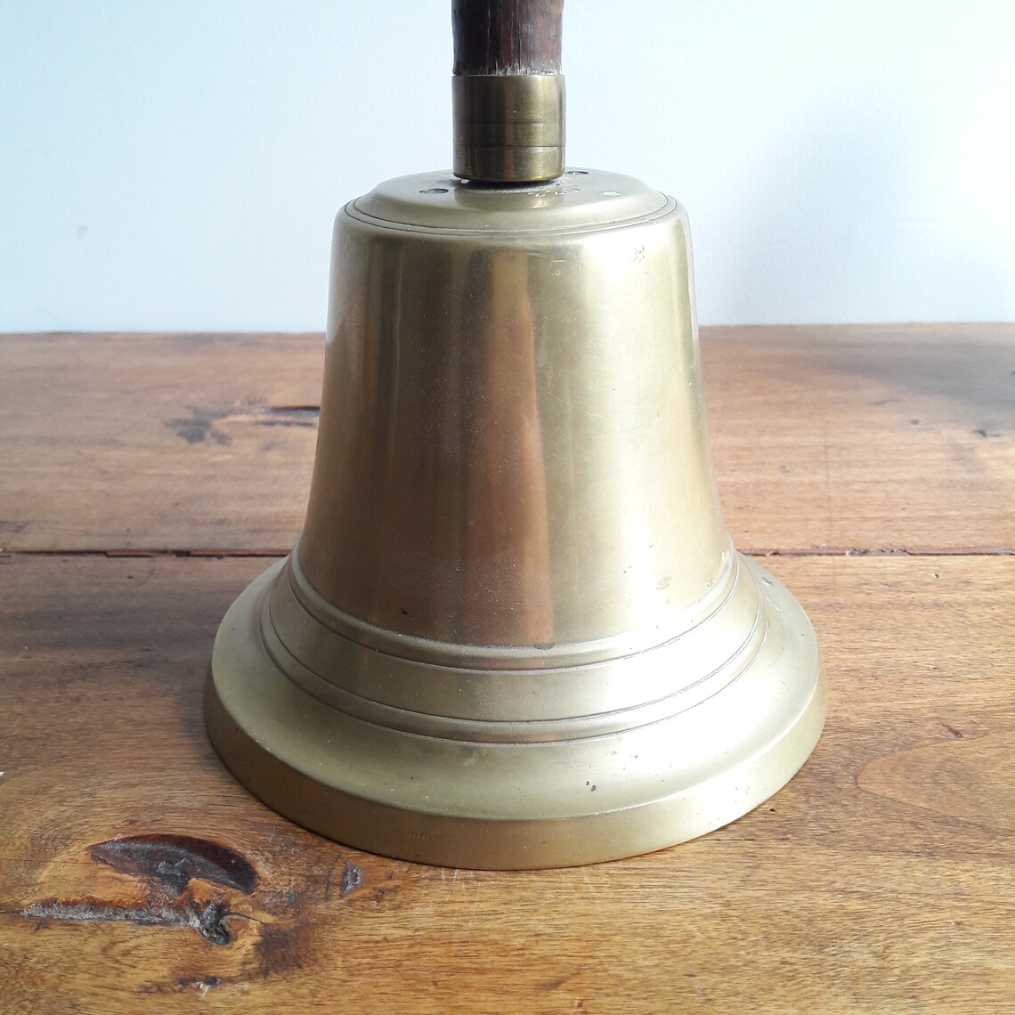 Vintage French/brass and Wood Bell/hand Bell/ship's Bell/1960s - Etsy