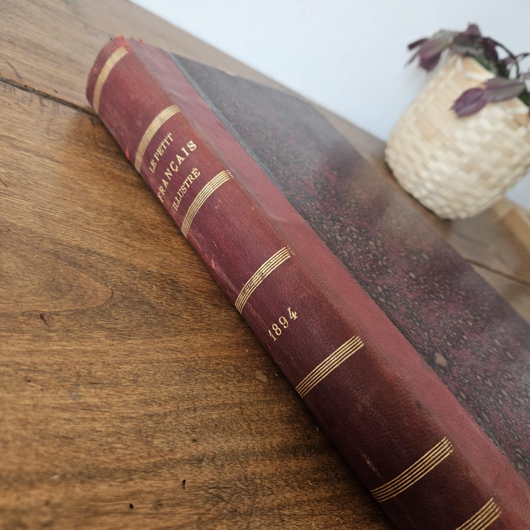 French Vintage/old Book/le Petit Francais Illustrated/weekly Booklets ...