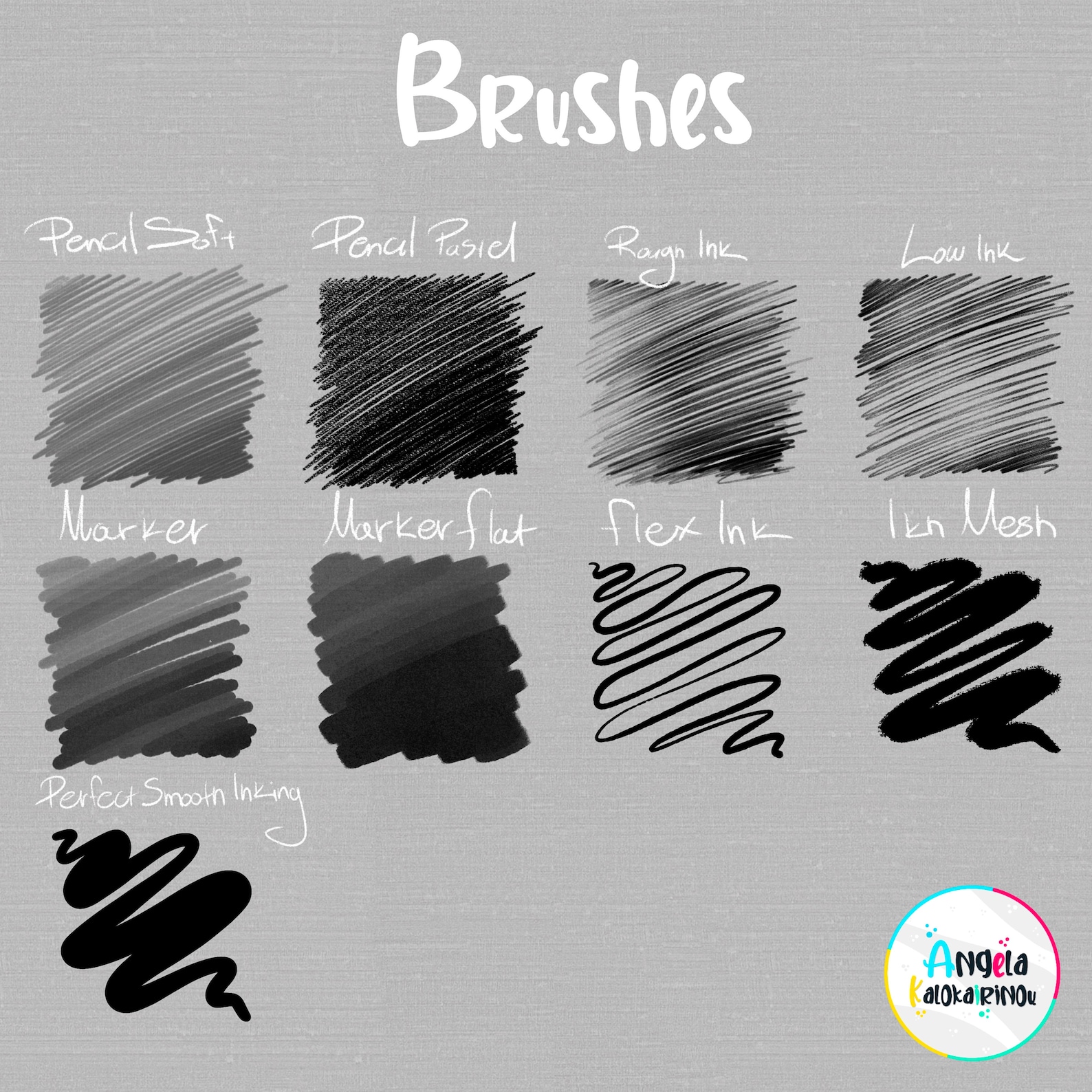 Inking Day - Brushes for Procreate - Etsy