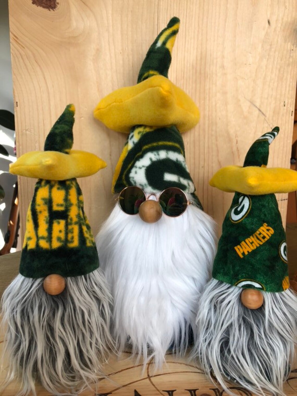 The Cheesehead -packer Gnome/nisse/tomte! Now ALL With Sunglasses, - Etsy