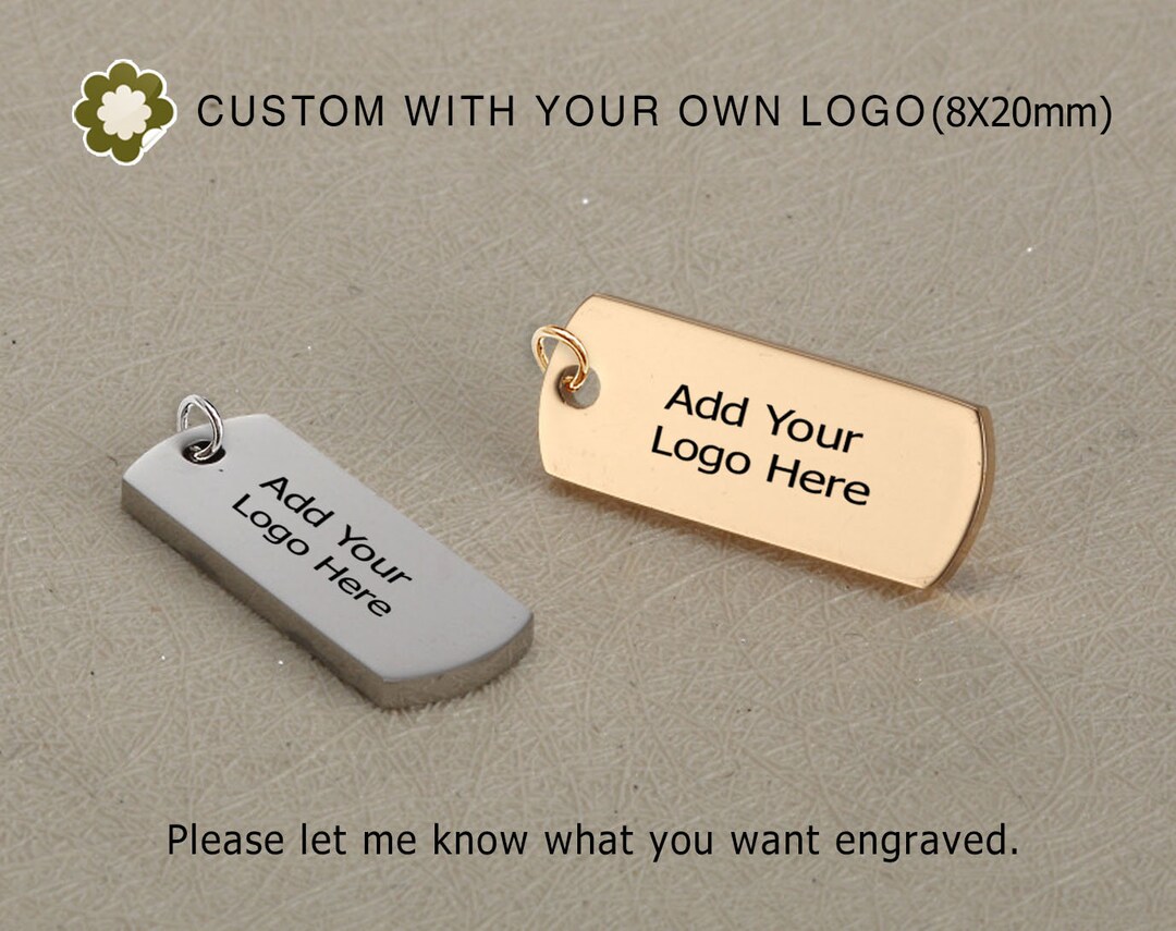 20/50/100pcs Custom Engraved Stainless Steel Jewelry Tag (8x20mm) - Etsy