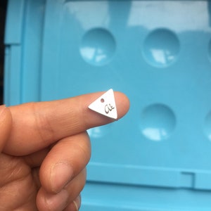 20/50/100pcs,12x13mm Small Triangle Pendant ,stainless Steel Jewelry ...