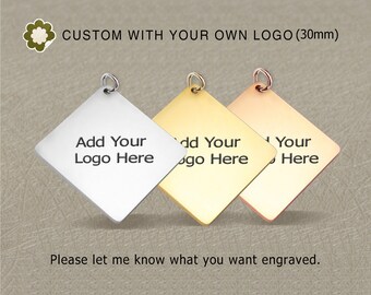 20/50/100pcs25mmstainless Steel Jewelry Tag Custom Branding | Etsy