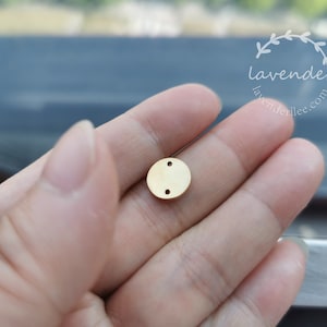 Custom Laser Engraved Gold Stainless Steel Jewelry Tag - 10mm Double ...