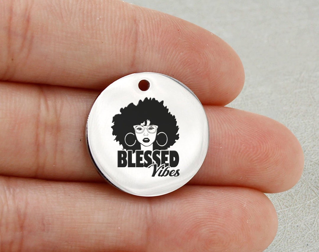 1pcs Queen Blessed Vibes Afro Hair Beautiful African American Female ...