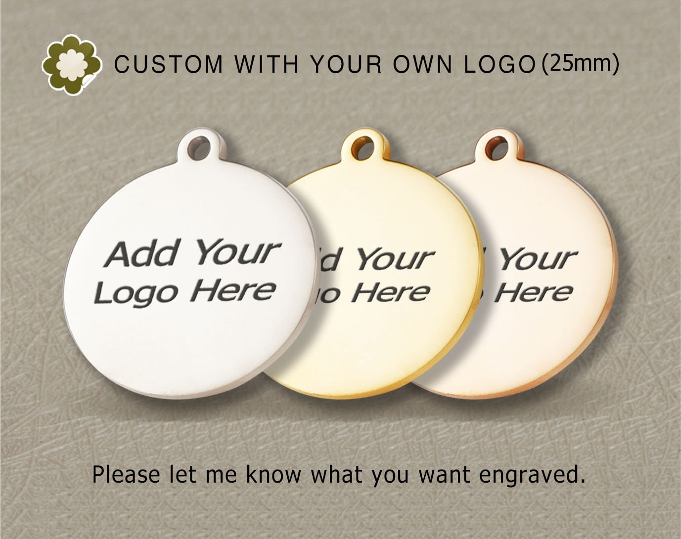 20/50/100pcs25mmstainless Steel Jewelry Tag Custom Branding - Etsy