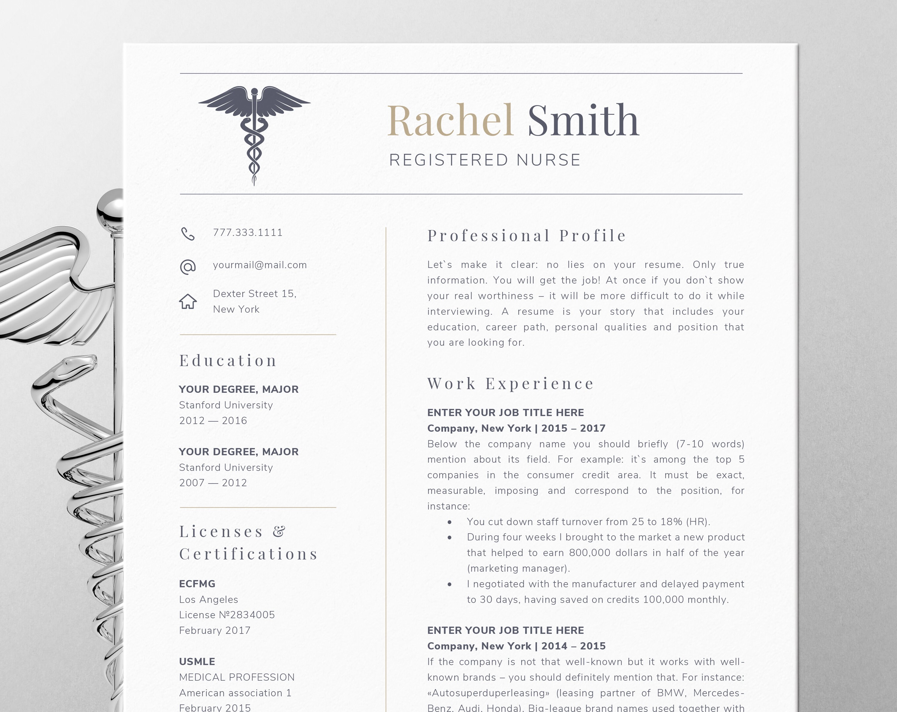 32 Nurse Cv Template Word Free Download Desain CVmu