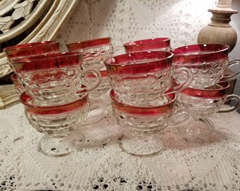 Cranberry glass | Etsy