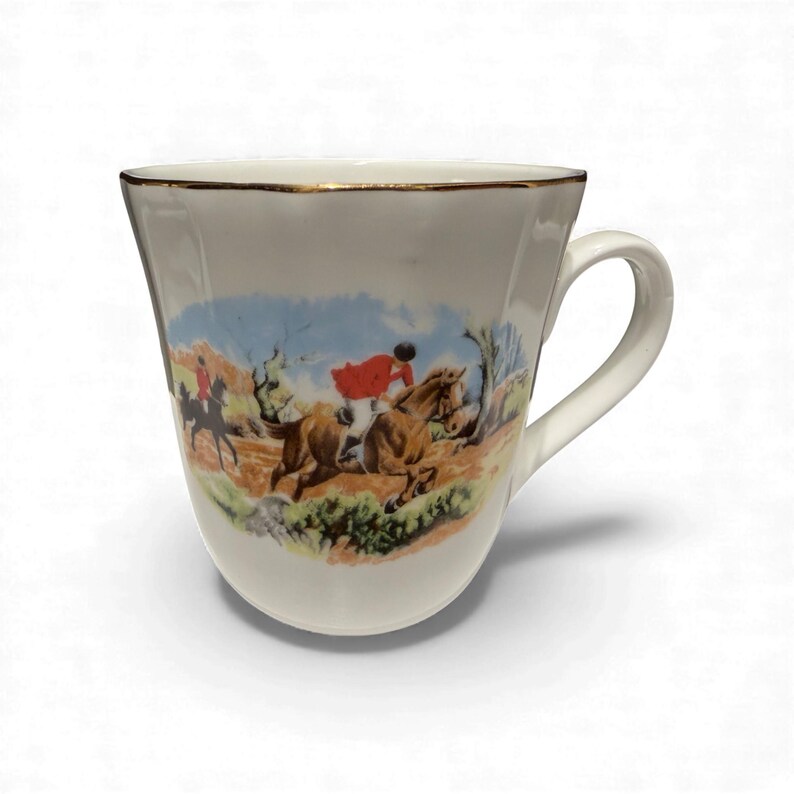 Set of 6 Vintage Fox Hunting Cups - Etsy