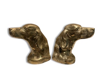 Dog Head Bookends - Etsy