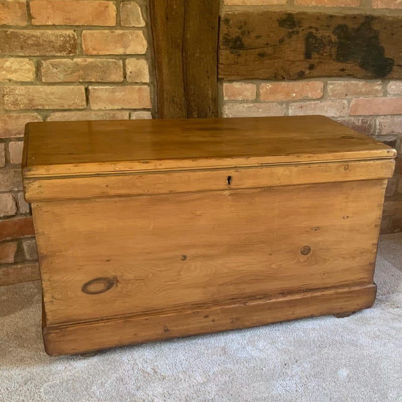 Antique Blanket Box - Etsy