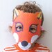 Fox Mask for Kids Instant Download. Halloween Masks Toddler - Etsy