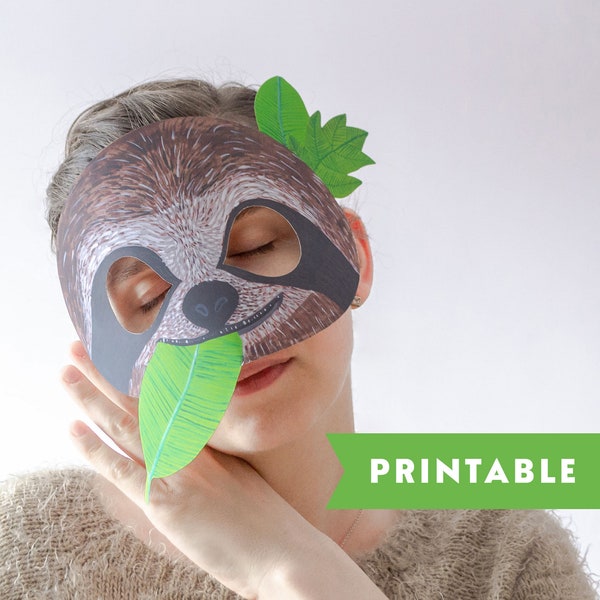 Sloth Mask - Etsy
