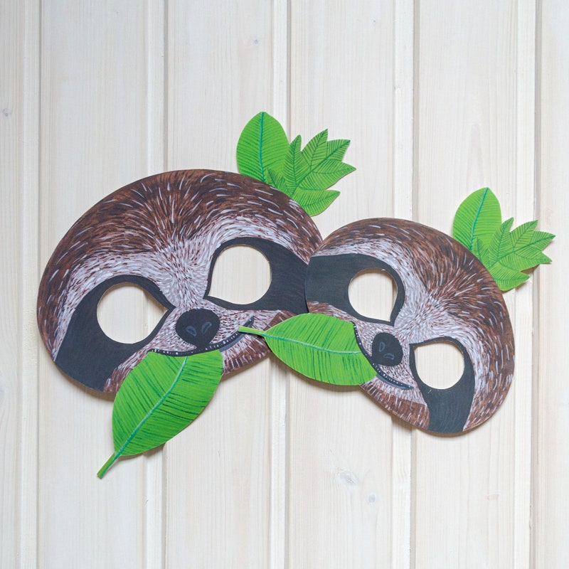 Sloth Mask - Etsy