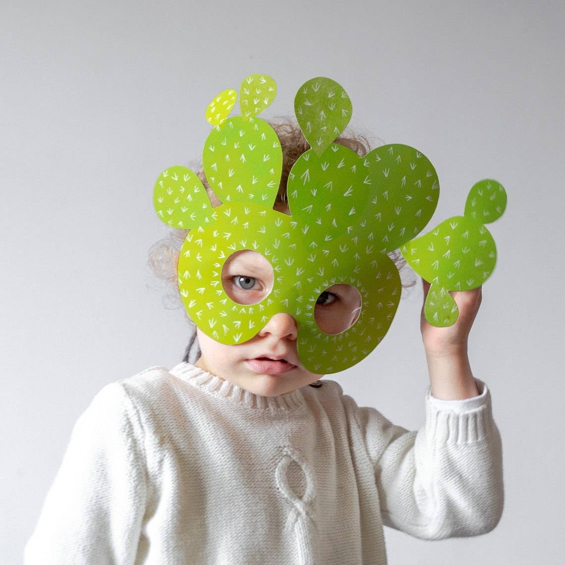 Printable Cactus Mask for Kids. Toddler Boy Halloween Costume - Etsy