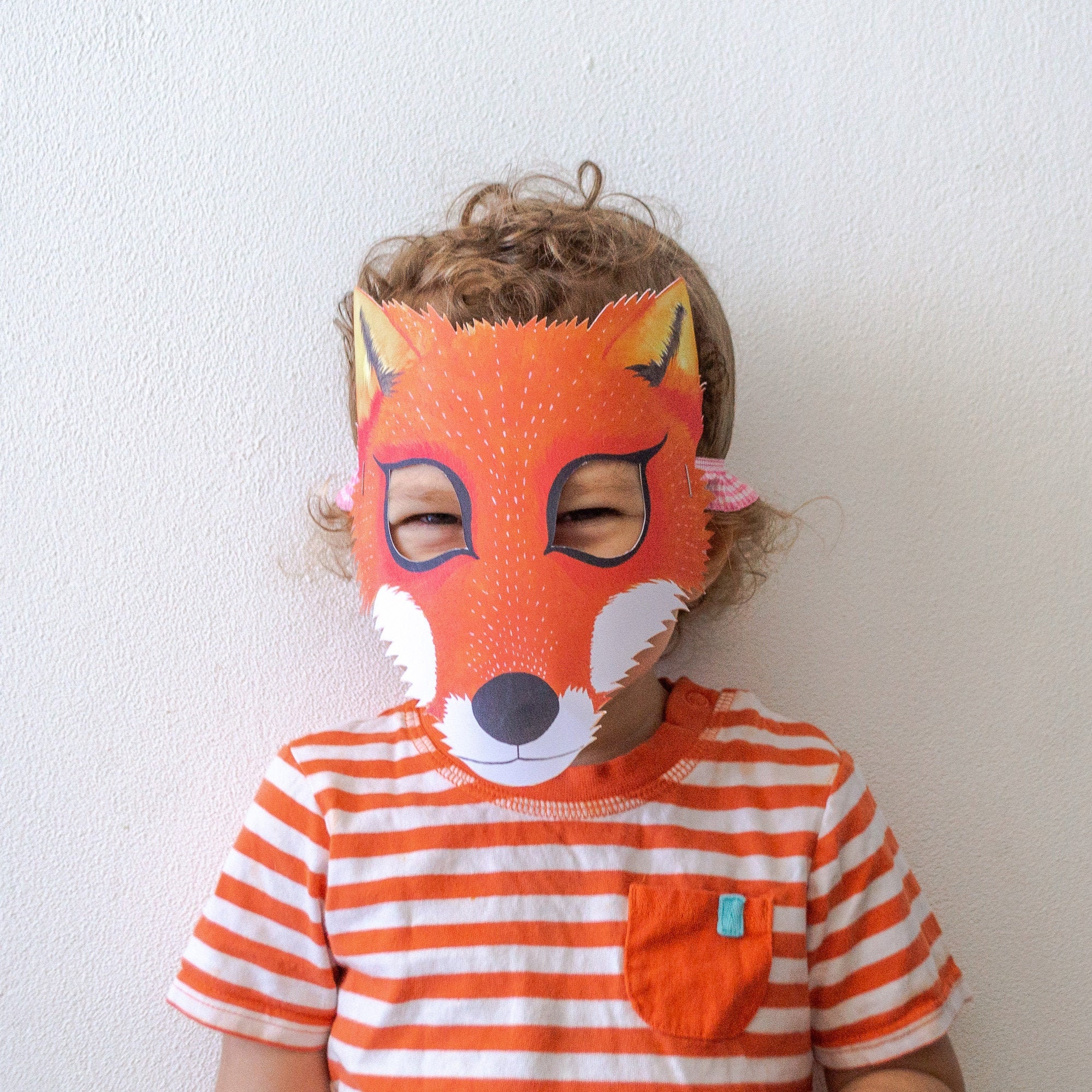 Fox Mask for Kids Instant Download. Halloween Masks Toddler - Etsy