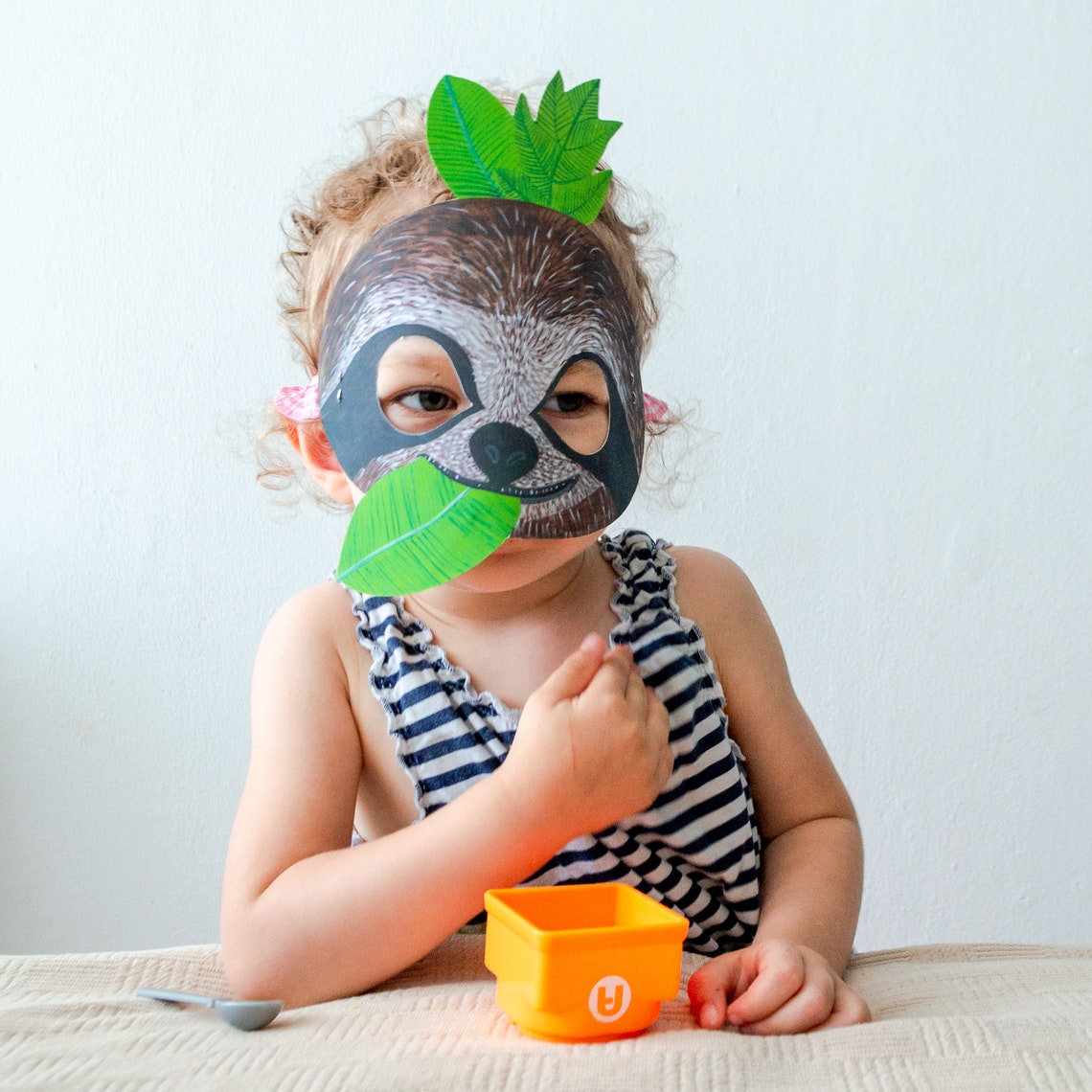 Sloth Mask Set of 2 Sizes for Kids and Adults. Cute - Etsy