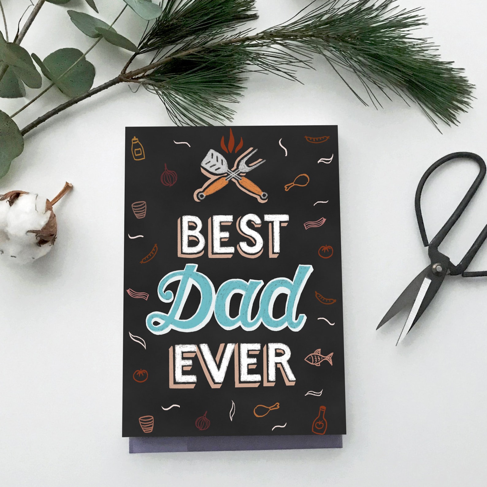 Father's Day Grilling, Printable Fathers Day Card. Father's Day Gift ...