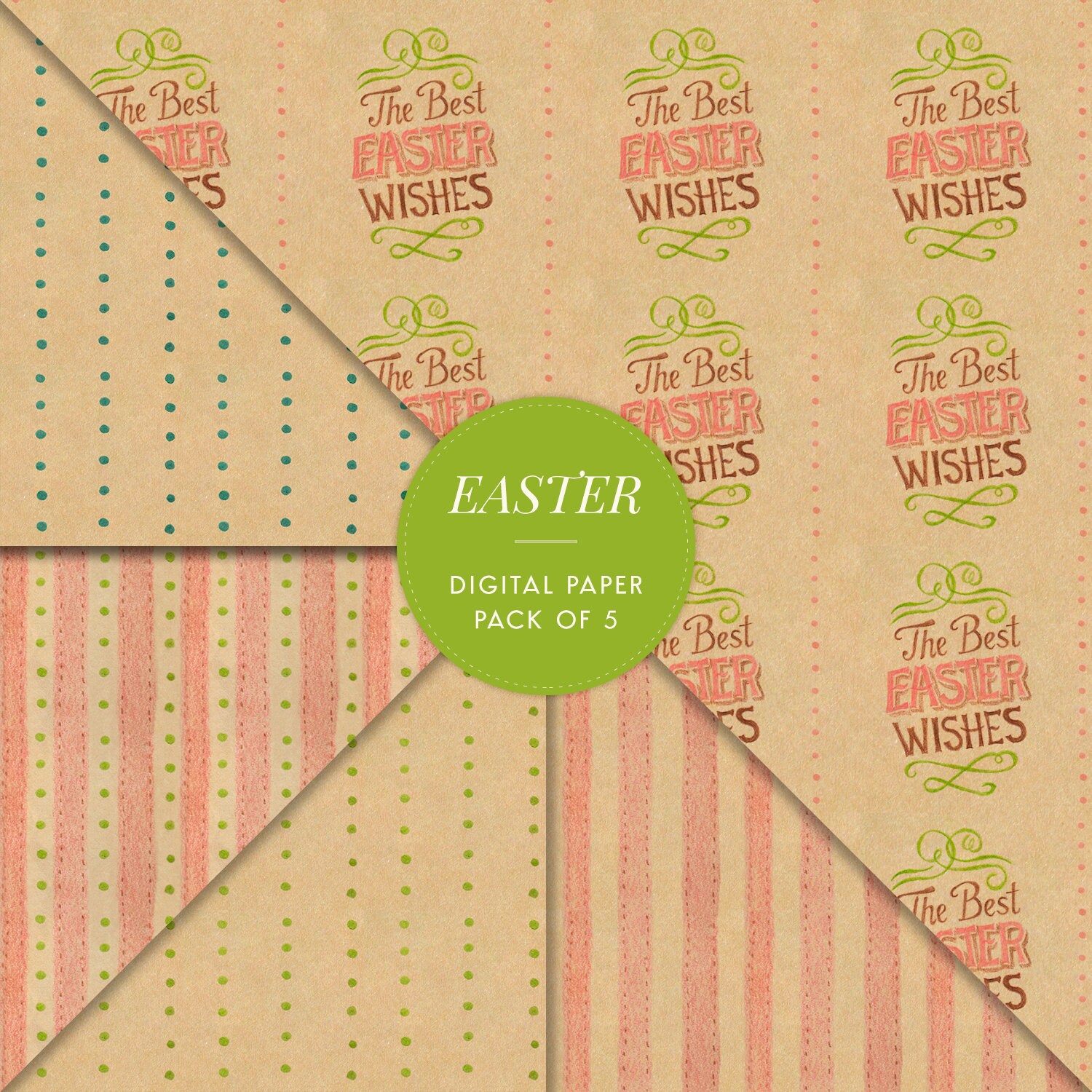 Easter Digital Paper Printable Easter Decorations. Junk - Etsy
