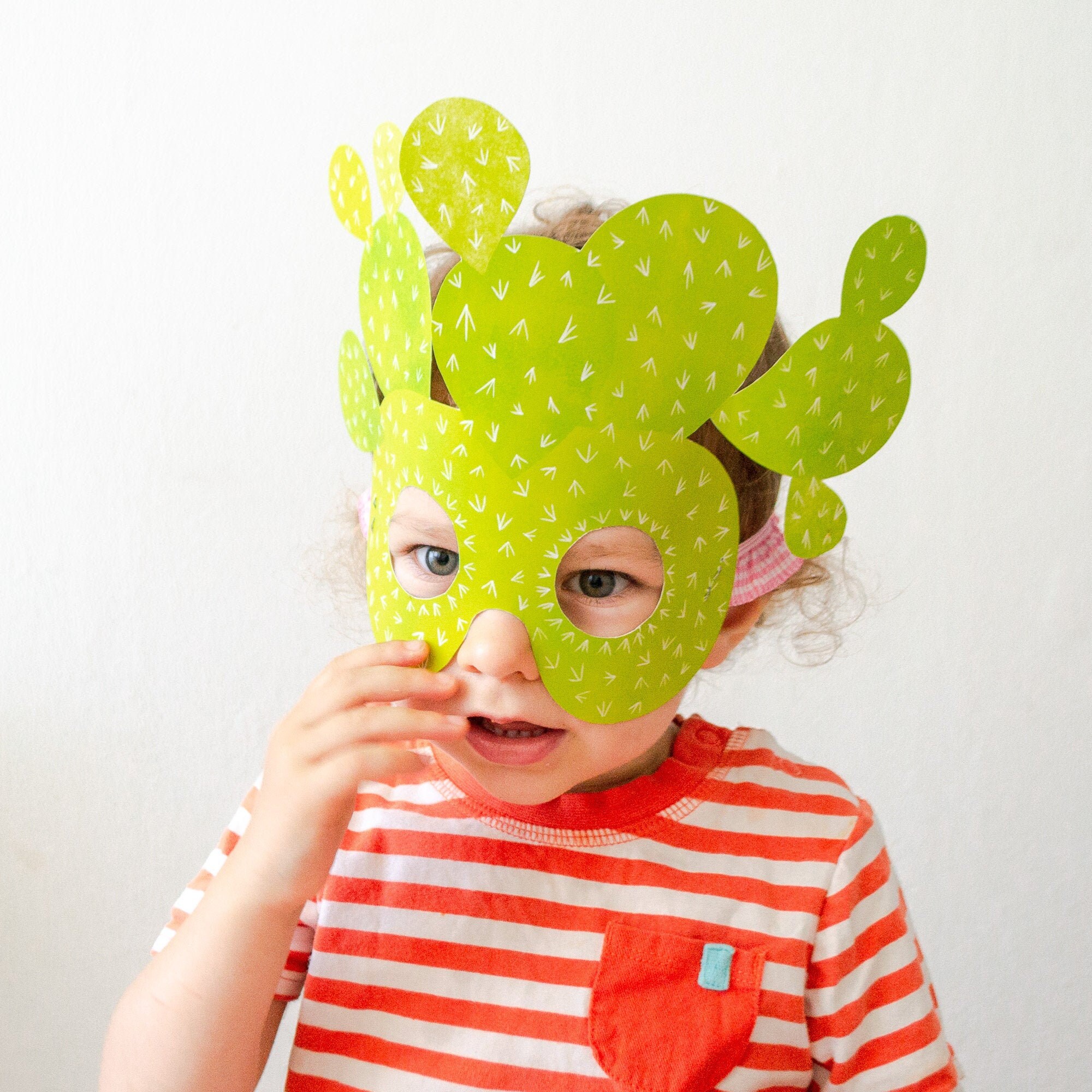 Printable Cactus Mask for Kids. Toddler Boy Halloween Costume - Etsy