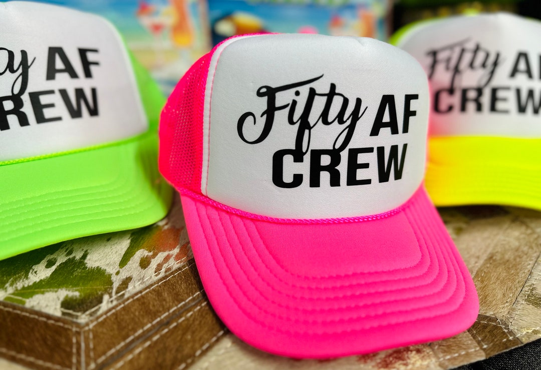 50th Birthday Hat, 50th Af Hat, 50th Birthday Gift, 50th Birthday Crew ...