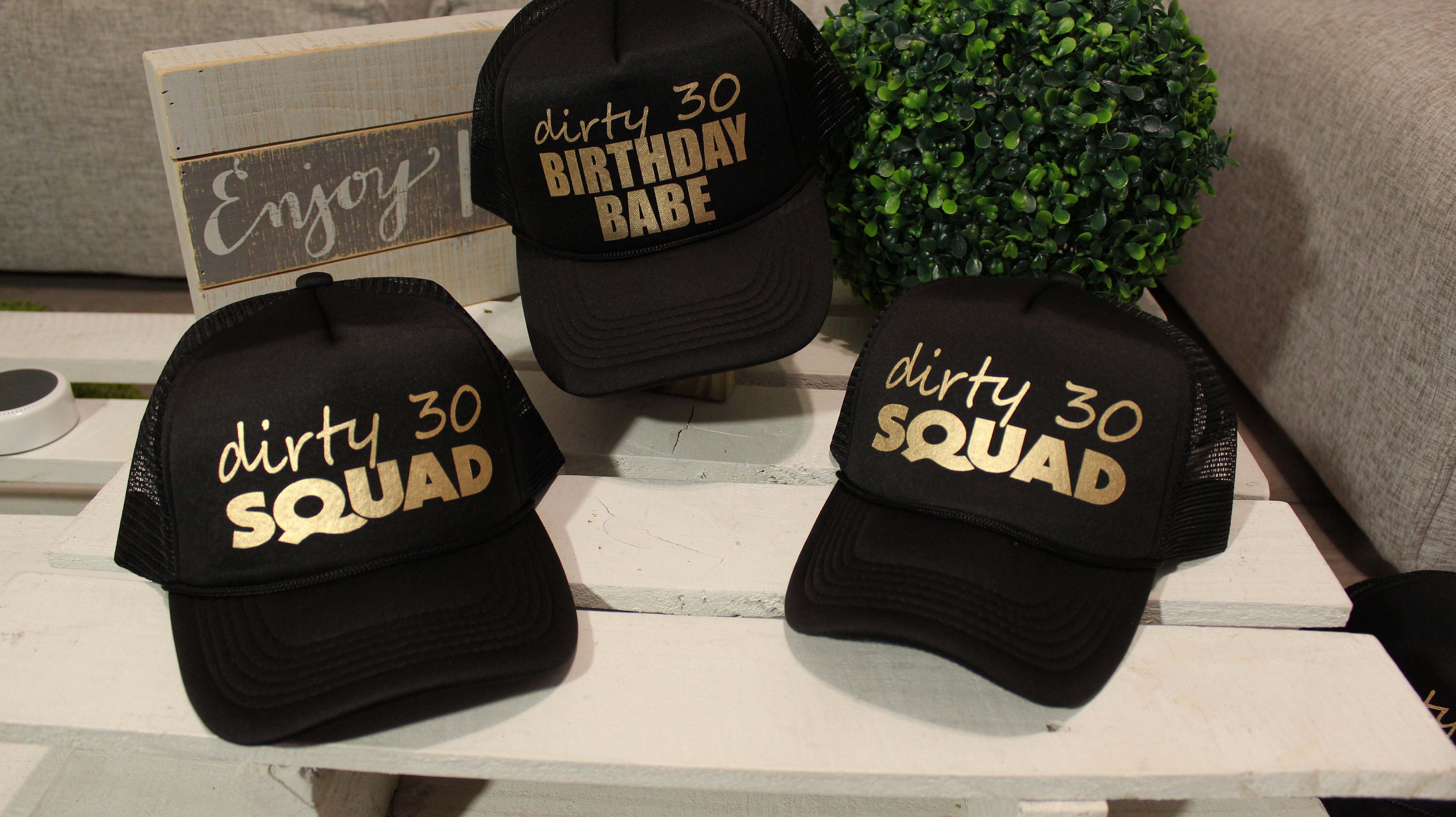 30th Birthday Hat Birthday Hats Custom Birthday Hat Trucker | Etsy