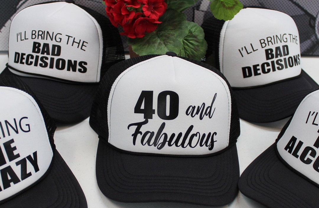 CUSTOM HAT, I Will BRING, 40th Birthday Hat, 40th Birthday Custom Hat ...