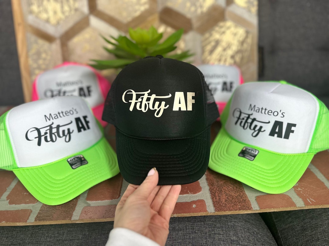 50th Birthday Hat,50th Birthday Gift, Party Gift Idea,trucker Cap,50 ...