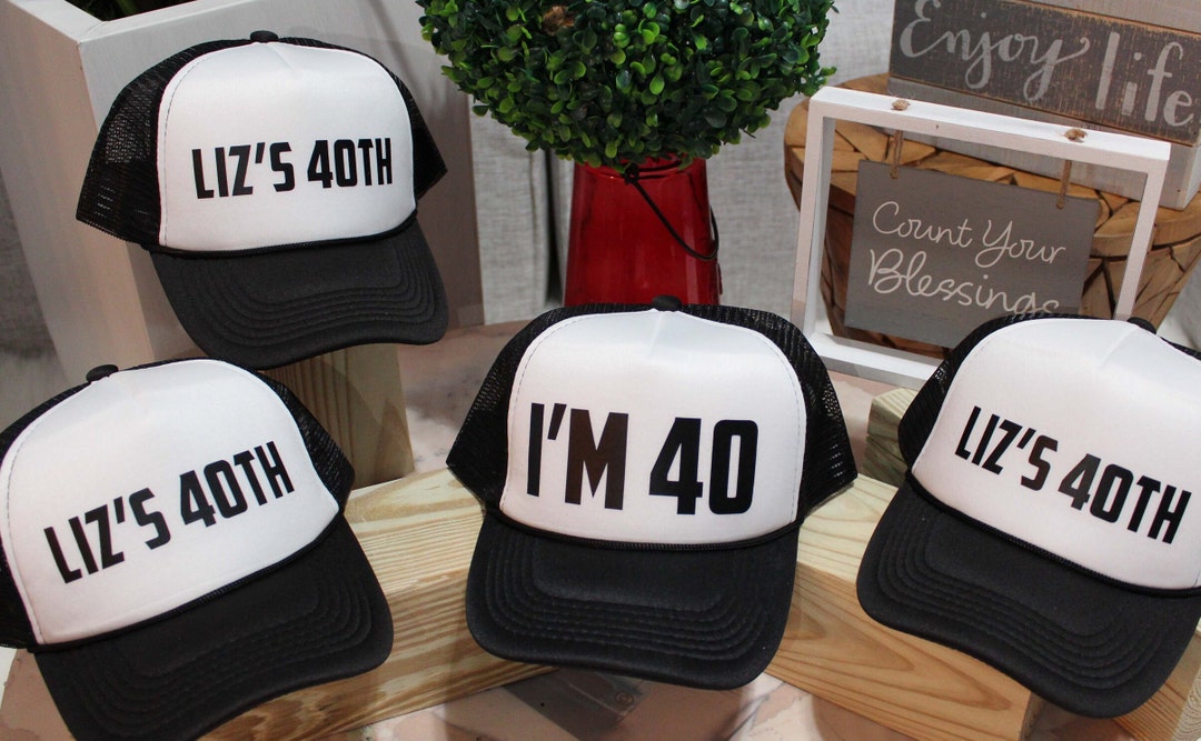 40th Birthday Hat, CUSTOM Birthday Hat,summer Birthday Trip Trucker Hat ...