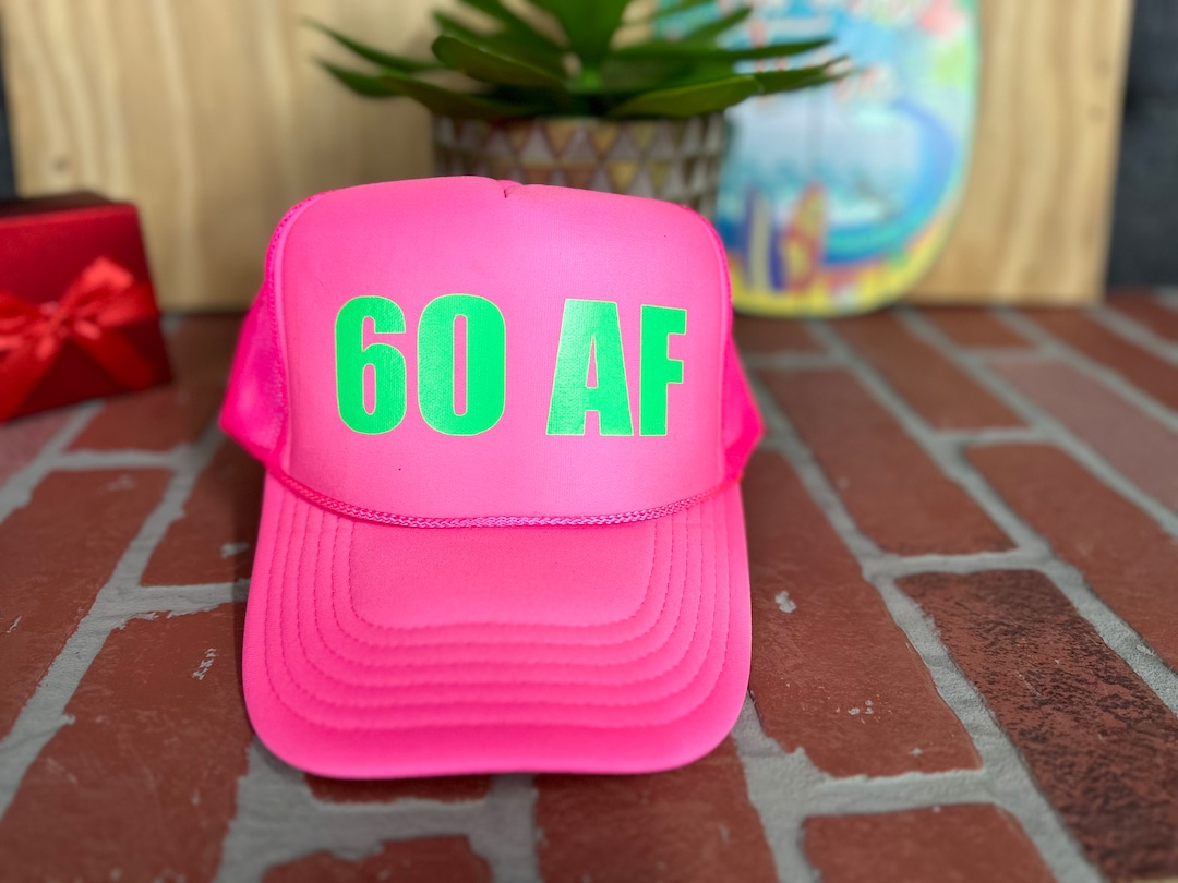 60th Birthday Gift, 60th Birthday Hat, 60th Trucker Hat, 60 Birthday ...
