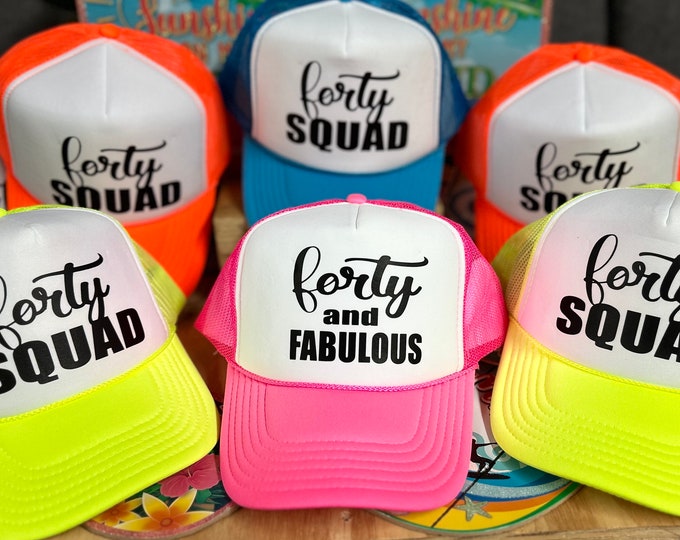 Beach Funny Birthday Hats 13 Colors Vacation and Birthday 40th Bday ...