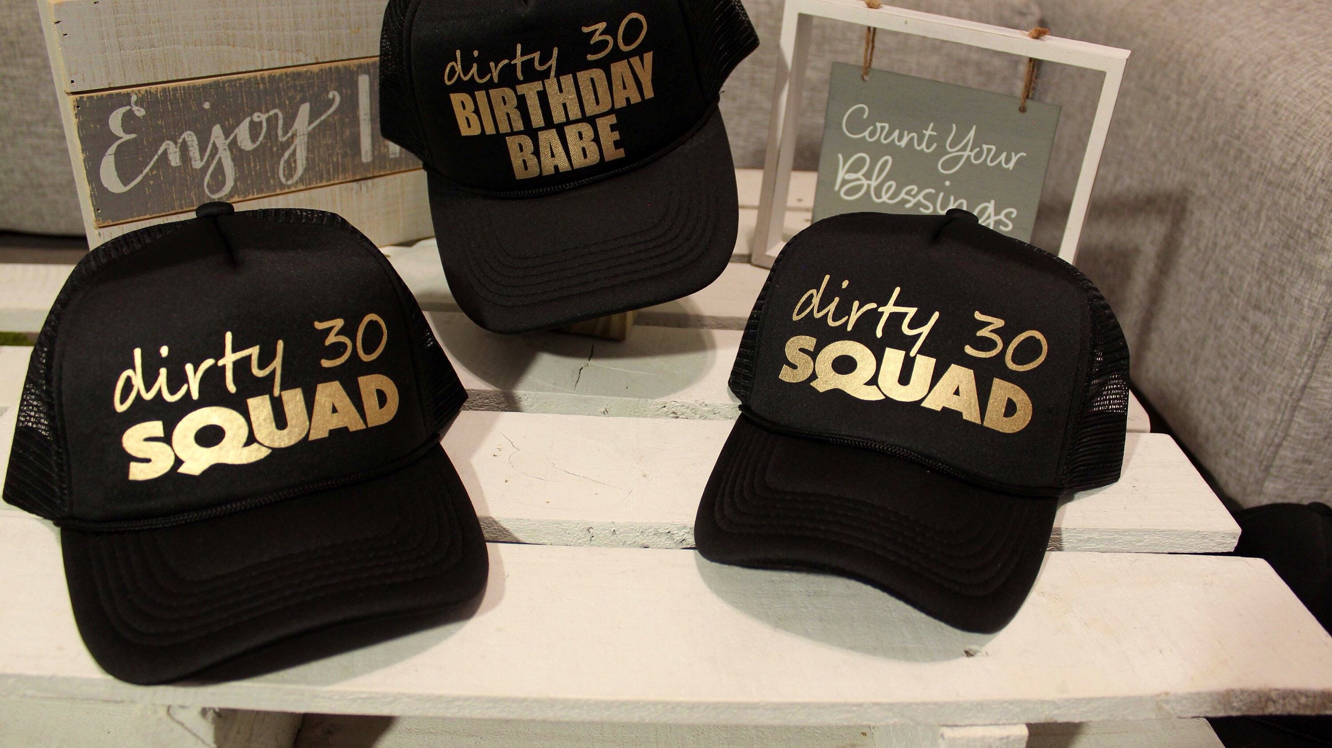 30th Birthday Hat Birthday Hats Custom Birthday Hat Trucker | Etsy