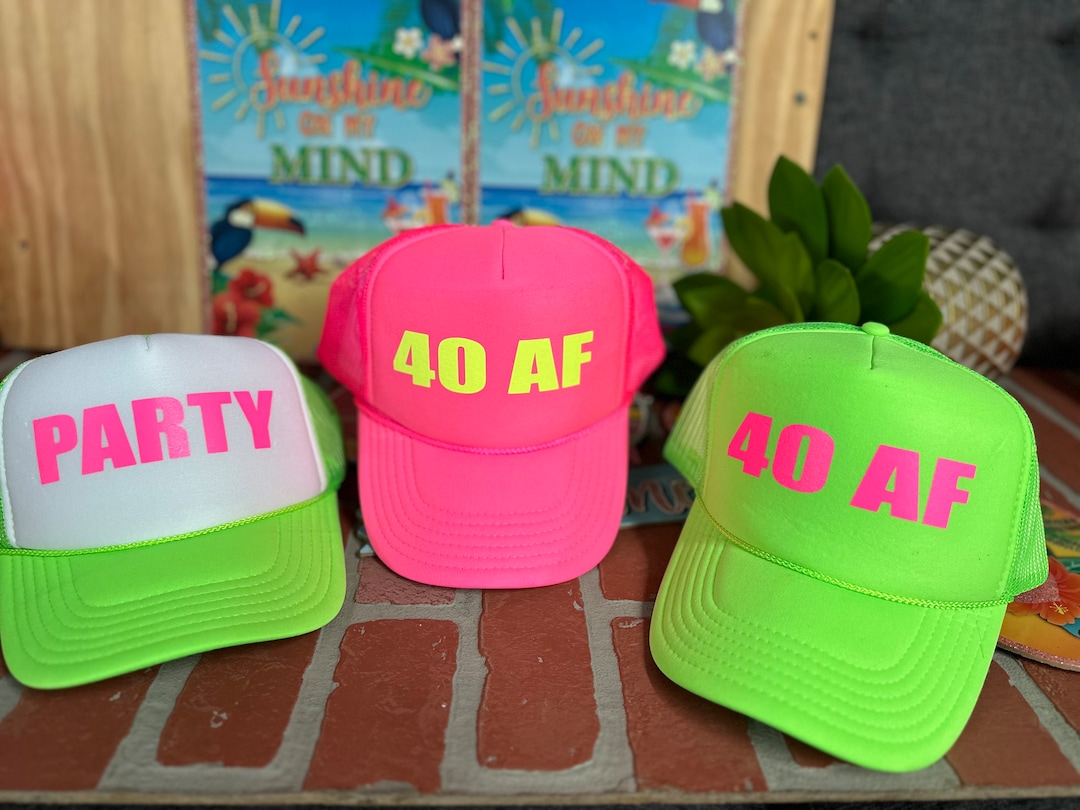 40 Af, 40th Birthday Hat, Big 40th, 40th Birthday Gift, 40th Birthday ...