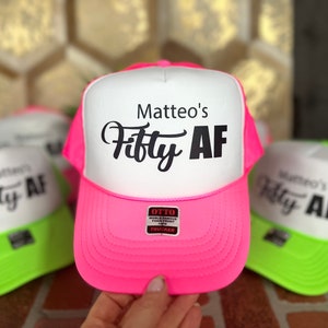 50th Birthday Hat,50th Birthday Gift, Party Gift Idea,trucker Cap,50 ...