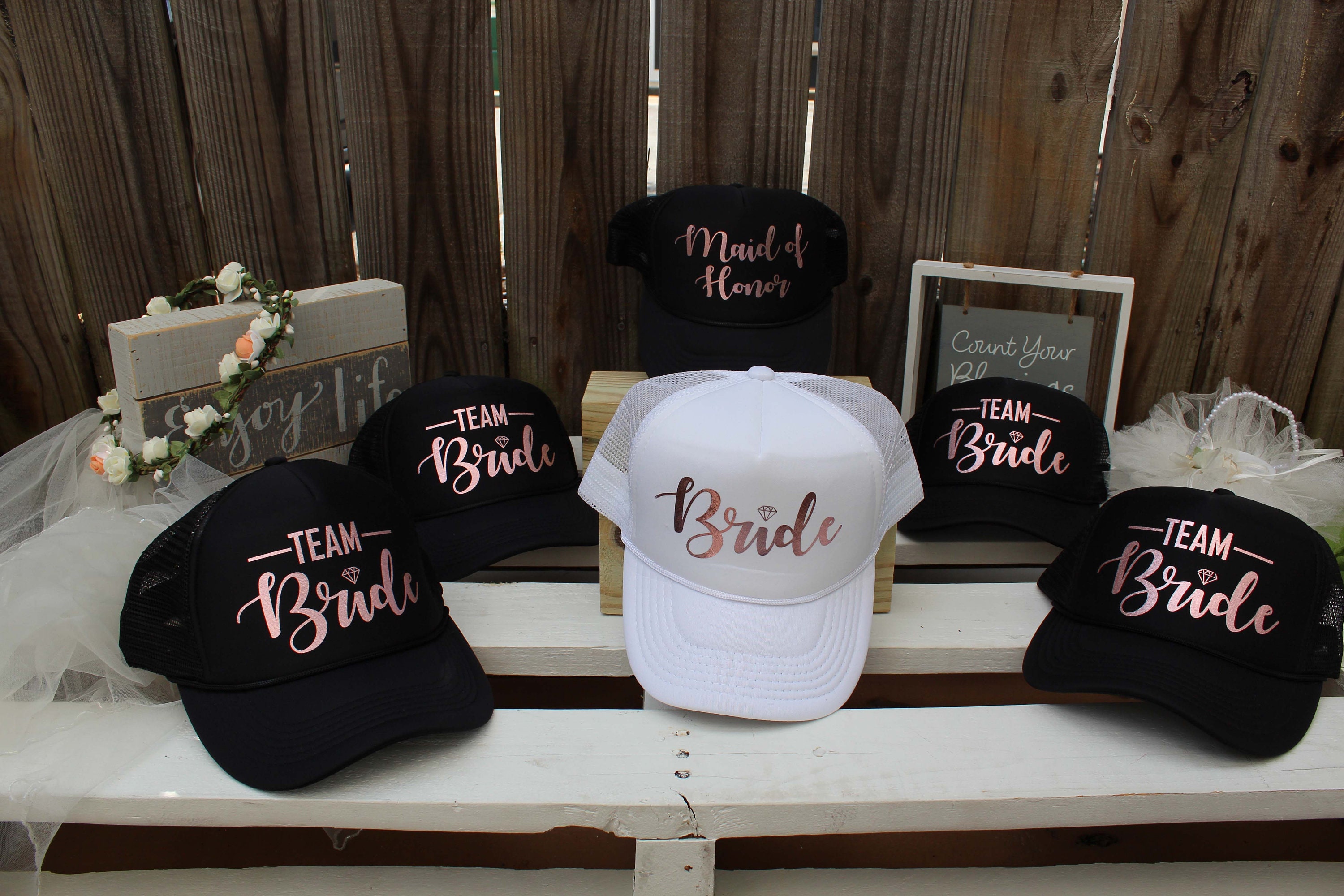 Bachelorette Party Hats Bride Squd Hats BRIDESMAID HATS - Etsy
