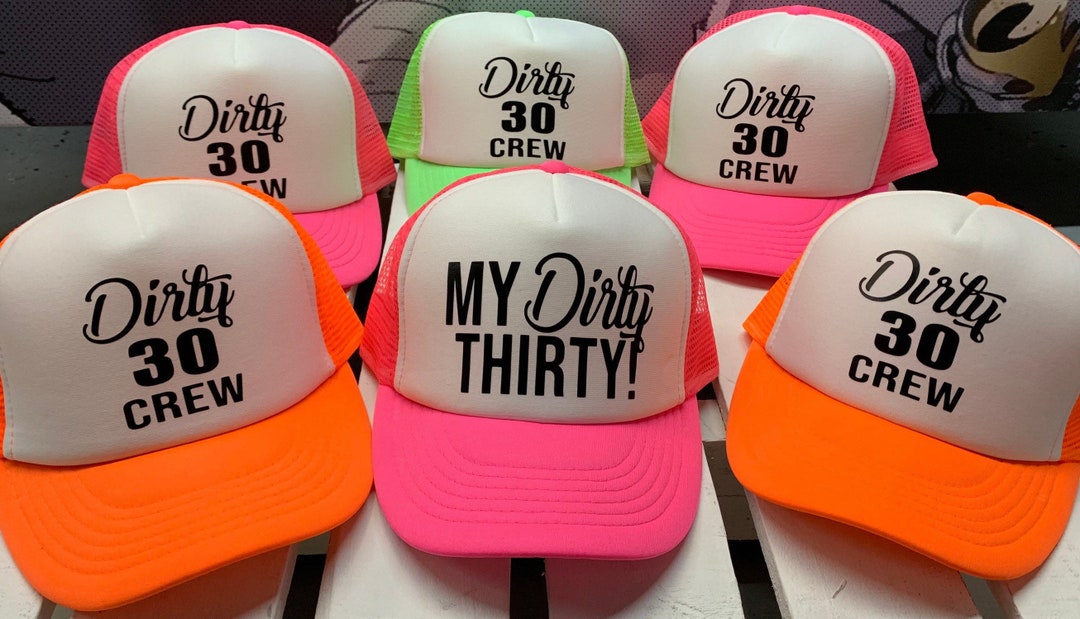 Custom,30th Birthday Trucker Hat, 30th Birthday Gift, 30th Birthday ...