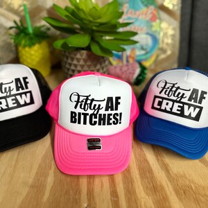 50th Birthday Hat,50th Birthday Gift, Party Gift Idea,trucker Cap,50 ...