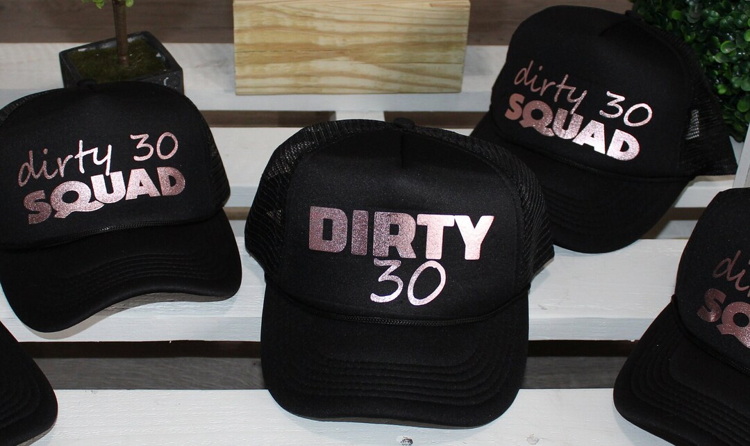 CUSTOM HAT, 30th Birthday Hat, 30 Birthday Trucker Hat, 30th Birthday ...