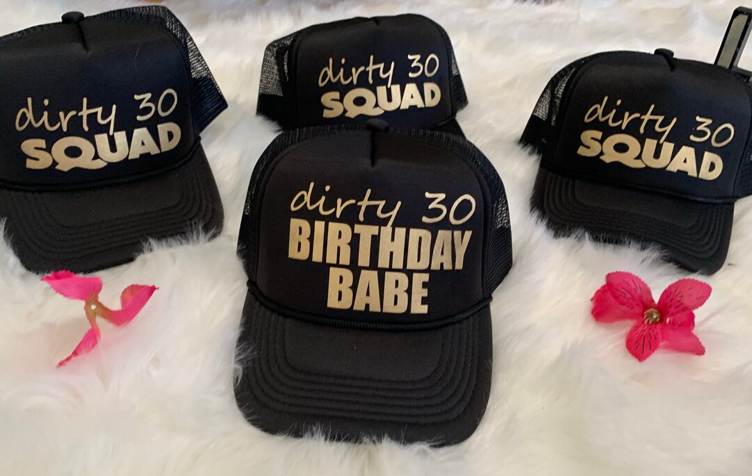 30th Birthday Hat, Birthday Hats, Custom Birthday Hat, Trucker Hat For ...