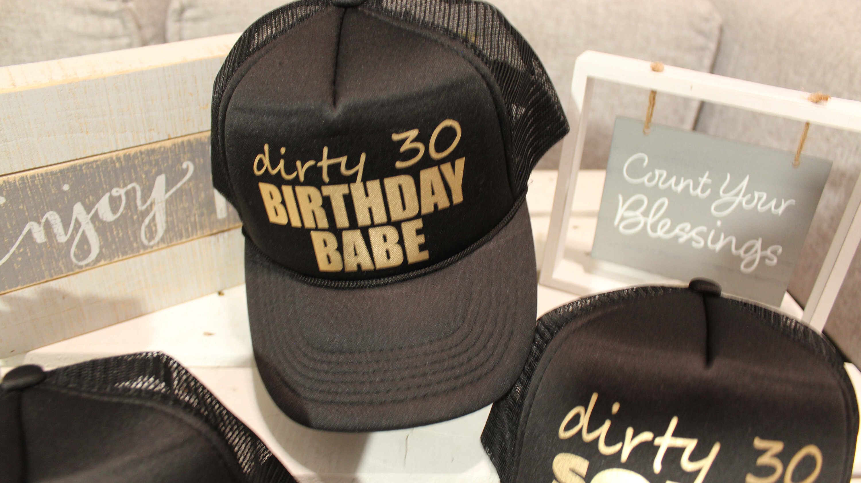 30th Birthday Hat Birthday Hats Custom Birthday Hat Trucker | Etsy