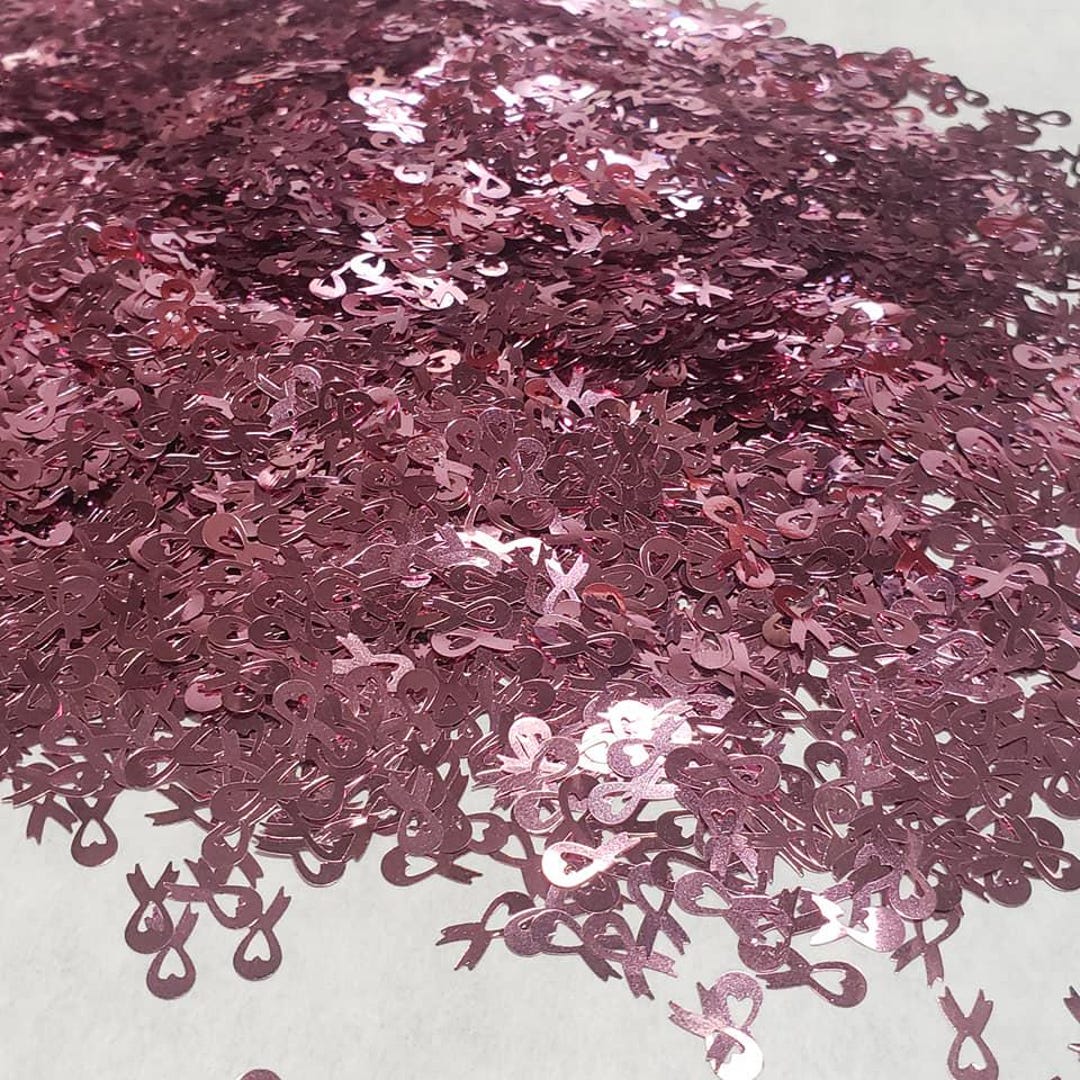 Glitter - Breast Cancer Ribbon Blush 2 Oz - Etsy