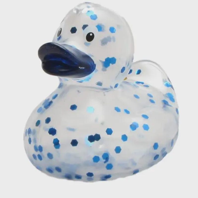 Glitter Blue Duck - Etsy