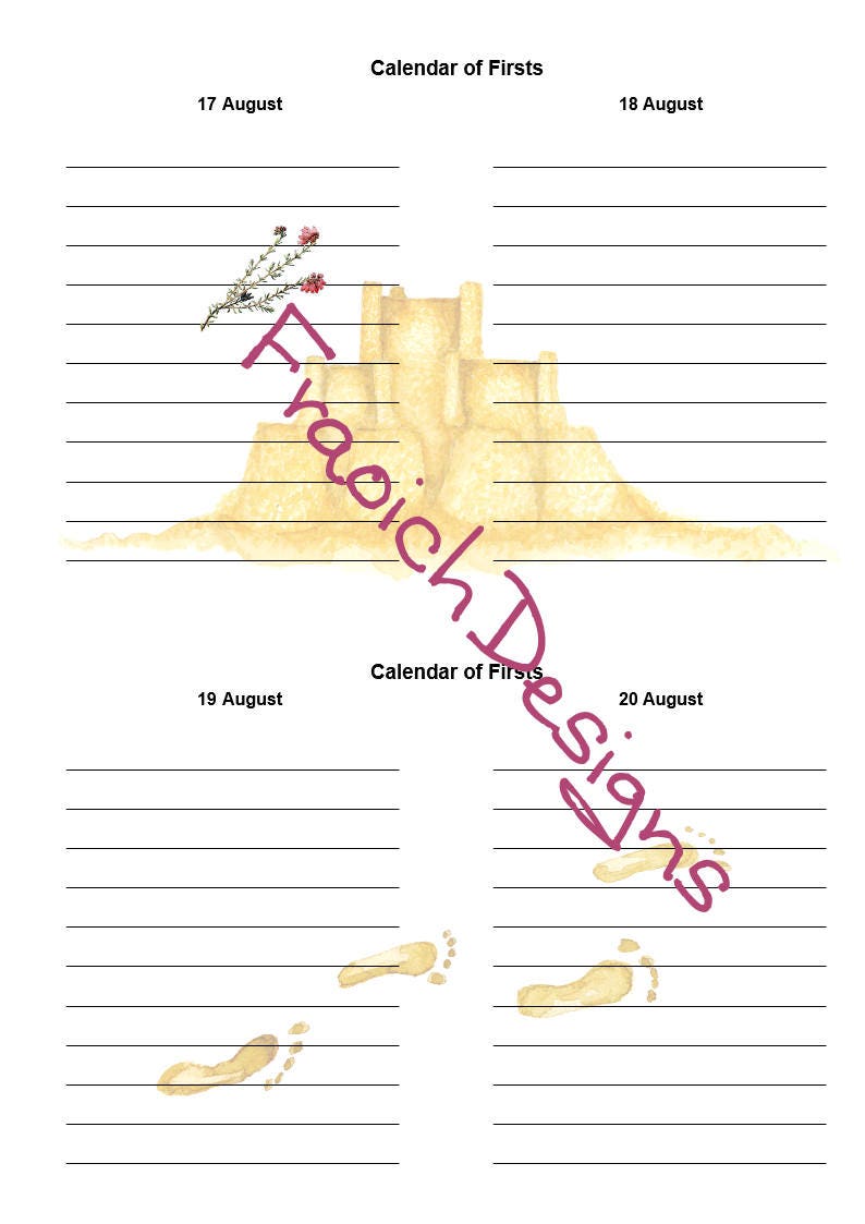 Nature Calendar of Firsts - Etsy