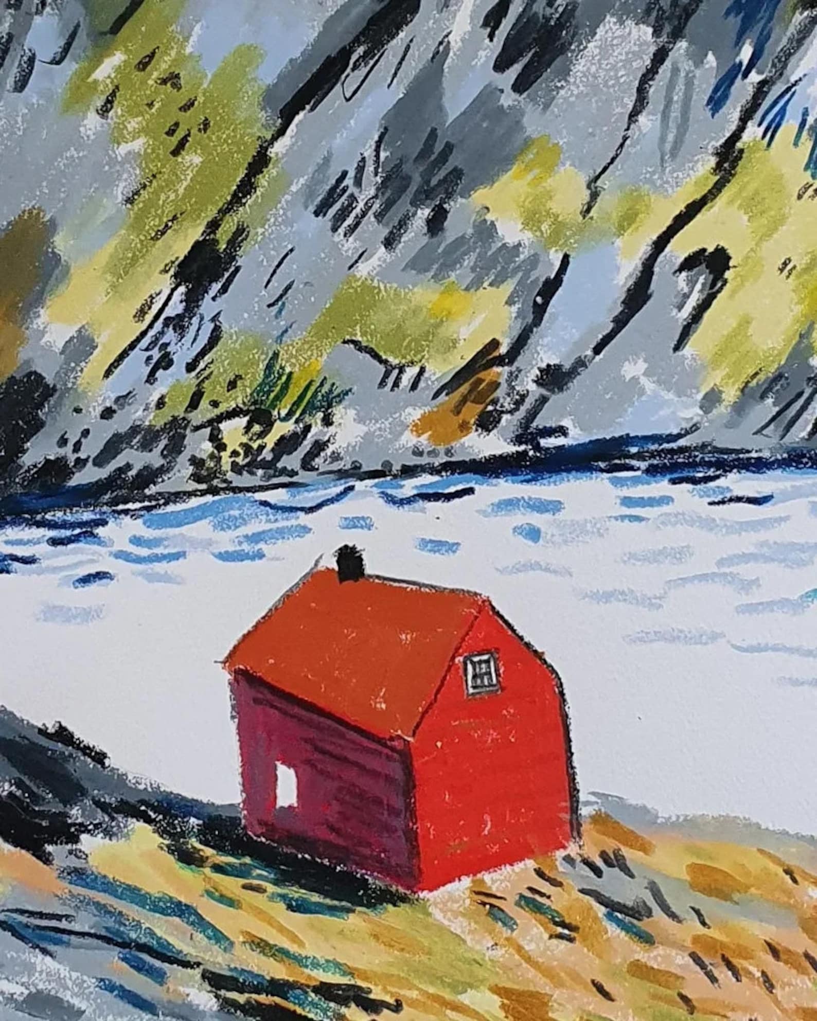 Original Drawing "up North" - Etsy