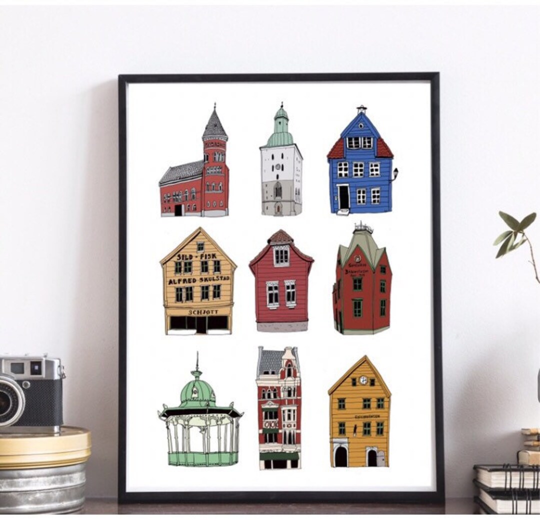 Bergen Houses - Etsy